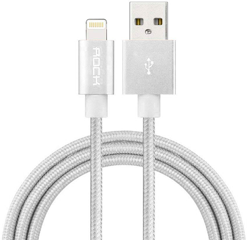 Rock Charge & Sync round Lightning Cable II 0,3 m White (RCB0455-White ...
