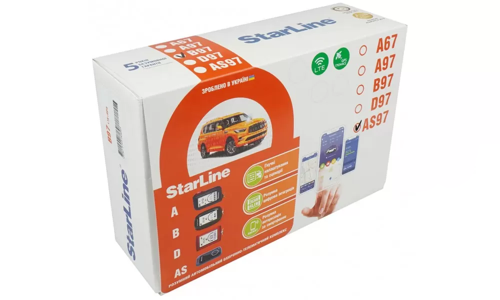 Автосигналізація StarLine AS97 BT LTE-GPS Treeum ⏩ Ціна, купити ...